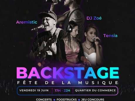 Backstage - Fête de la Musique - Papeete